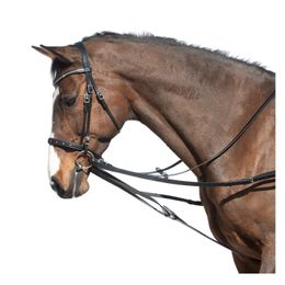 MONTIVUM Dreieckszügel schwarz Pony
