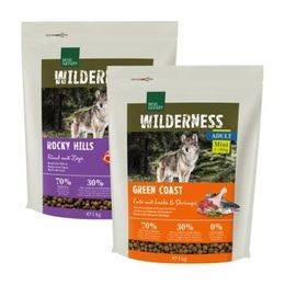 REAL NATURE WILDERNESS Trockenfutter Hund, Adult, Mini, Probierpaket 2x 1kg