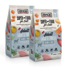 Mac's MAC's Cat Adult Trockenfutter Lachs & Forelle 2x1,5 kg
