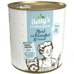 Betty's Landhausk&uuml;che Pferd & Kartoffel & Distel&ouml;l 6x800 g