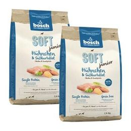 Bosch Soft Junior H&uuml;hnchen & S&uuml;&szlig;kartoffel 2x2,5 kg