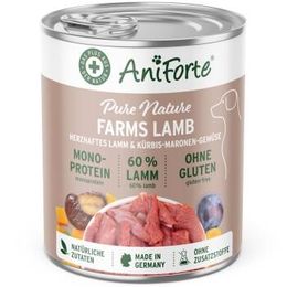 AniForte Nassfutter FarmsLamb Lamm 6x400 g