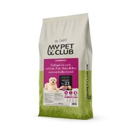 MyPetClub weizenfreies Trockenfutter f&uuml;r Hunde mit Ente, Huhn & Pute und hohem Fleischanteil - 14.5kg