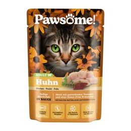 Pawsome Nassfutter Katze, Adult, Huhn 28x85 g