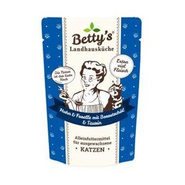 Betty's Landhausk&uuml;che Frischebeutel Huhn und Forelle mit Borretsch&ouml;l 12x 100g f&uuml;r Katze