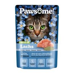 Pawsome Nassfutter Katze, Adult, Lachs 28x85 g
