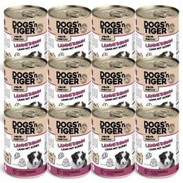 Dogs'n Tiger Lammfromm Lamm & K&uuml;rbis 12x400 g
