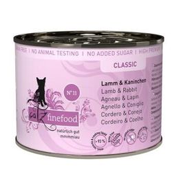 Catz Finefood Nassfutter Katze Classic Adult No. 11 Lamm und Kaninchen 12x200 g