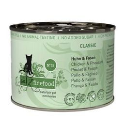 Catz Finefood Nassfutter Katze Classic Adult No. 15 Huhn und Fasan 24x200 g