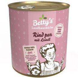 Betty's Landhausk&uuml;che Rind pur mit Lein&ouml;l 6x800 g