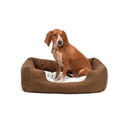 Lionto Hundebett mit Wendekissen meliert M