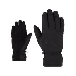 Multisporthandschuhe Ziener "IBERIUS-Z glove unisex", Herren, Gr. M, schwarz, Materialmix, Handschuhe