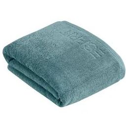Saunatuch Esprit "Modern Solid", blau (cosmos), B:100cm L:150cm, Frottier, Obermaterial: 85% Baumwolle, 15% Lyocell (TENCELTM), Handtücher, vegan produziert