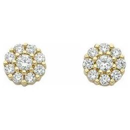 Paar Ohrhänger ADELIA ́S "1 Paar 333 Gold Ohrringe / Ohrstecker mit Zirkonia", gold, Ohrringe, Damen, Damen, Gold, 333 Gold mit Zirkonia Goldschmuck für Damen
