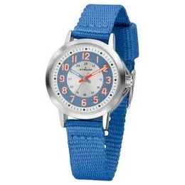 Quarzuhr Atrium, blau (blau, silberfarben), Armbanduhren, Kinder, Armbanduhr,Kinderuhr,Lernuhr,Mädchen,Jungen, Schulanfang,Geschenkidee