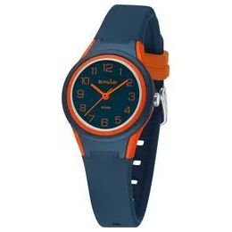 Quarzuhr SINAR, blau (blau, orange), Armbanduhren, Kinder, Armbanduhr,Kinderuhr Jungen,Mädchen,Geschenkidee, bis 10 bar wasserd.