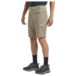 Shorts Jack Wolfskin "HIKEOUT SHORTS M", Herren, Gr. 46, Normalgrößen, grau (stone), Oberstoff: 86% POLYAMID, 14% ELASTHAN; Futter 1:00% POLYESTER, Hosen
