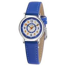Quarzuhr Atrium, blau (blau, orange), Armbanduhren, Kinder, Armbanduhr,Kinderuhr,Mädchen,Jungen, Lernuhr,Schulanfang, Geschenkidee