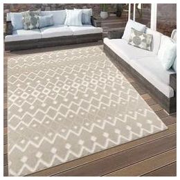 Teppich Paco Home "Stilo 868", beige, B:60cm H:10mm L:100cm, Polypropylen (PP), Teppiche, Hoch-Tief Effekt, Rauten, auch als Läufer, In- und Outdoor geeignet