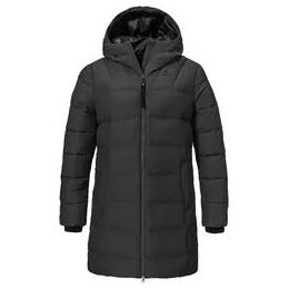 Schöffel Parka SCHÖFFEL "Ins Parka Style Boslix WMS", Damen, Gr. 50, schwarz, Obermaterial: 63% Nylon, 37% Baumwolle. Futter: 100% Polyester, sportlich, Jacken, Wärmend, winddicht, wasserabweisend Übergangsjacke