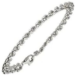 Silberarmband Jobo, silber (silber 925), Armbänder, Damen, Silber 925 (Sterlingsilber), 925 Silber 21 cm
