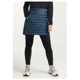 A-Linien-Rock Jack Wolfskin "ROUTEBURN PRO INS SKIRT W", Damen, Gr. XS, blau (midnightsky), Oberstoff: 100% POLYESTER; Kontrastmaterial 1: 93% POLYESTER, 7% ELASTHAN; Füllung 1: 100% POLYESTER; Futter 1: 100% POLYESTER, Röcke