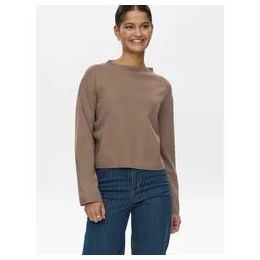 Nümph Strickpullover NÜMPH "Nümph Jumper NUCARMA", Damen, Gr. XL, taupe gray, Obermaterial: 50% Viskose, 28% Polyester, 22% Polyamid, Pullover