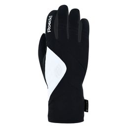 Roeckl Sports Ski-/ Snowboardfingerhandschuhe "Straja GTX" in Schwarz/ Wei&szlig; - 59% | Gr&ouml;&szlig;e 10 | Damenhandschuhe