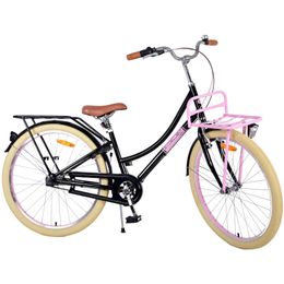 TPFSports Excellent Kinderfahrrad - M&auml;dchen - 26 Zoll - 3 G&auml;nge - R&uuml;cktritt + Handbremse - Schwarz