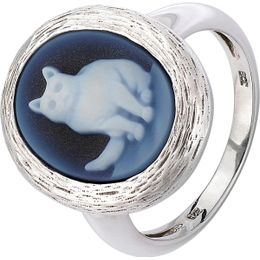 CR&Eacute;ATION L Damen Ring blau Gr&ouml;&szlig;e 18