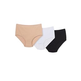 Dagi Slip Damen Gr&ouml;&szlig;e XL beige / schwarz / wei&szlig;