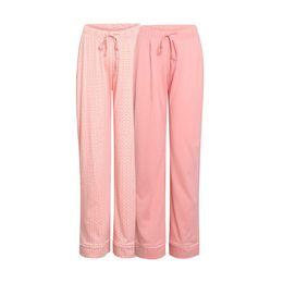 Dagi Pyjamahose Damen Gr&ouml;&szlig;e M rosa / schwarz / wei&szlig; Winterkleid