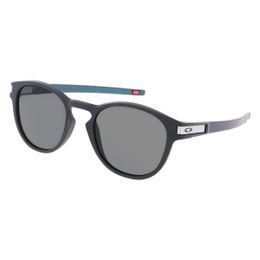 Oakley OO9265 LATCH | Herren-Sonnenbrille | Fassung: Vollrand, Oval, Kunststoff, Grau Matt | Glasfarbe: Grau Verlaufend