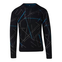 Koroshi Pullover Herren Gr&ouml;&szlig;e S blau / grau / schwarz