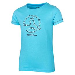 Ternua Shirt "Flowers" in Hellblau - 47% | Größe 116 | Kinder-oberteile