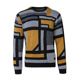 Koroshi Pullover Herren Gr&ouml;&szlig;e XXL curry / grau / dunkelgrau / schwarz