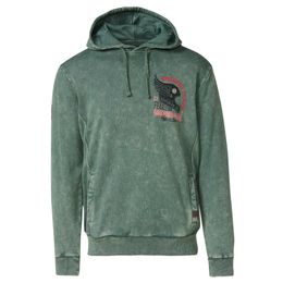 Koroshi Sweatshirt Herren Gr&ouml;&szlig;e XXL schilf / rot / schwarz / offwhite