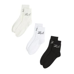 K by KARL LAGERFELD Karl Lagerfeld Socken Damen Gr&ouml;&szlig;e 39/42 beige / schwarz / wei&szlig;