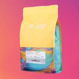 Coffee Circle Hambella Kaffee, 1 kg ganze Bohne, sonnengetrockneter Natural, Arabica Kaffee aus &Auml;thiopien, Noten von Erdbeere & Milchschokolade, 