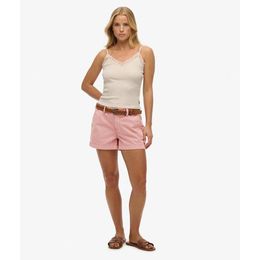 Superdry Damen Klassische Chino-shorts Pink - Gr&ouml;&szlig;e: 40 2123429500140MIP019