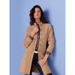 CREATION L PREMIUM Wit Damen Longstrickjacke, camel, Gr&ouml;&szlig;e 36