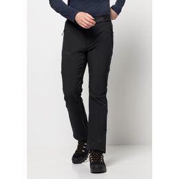 Softshellhose Jack Wolfskin "STOLLBERG PANTS M", Herren, Gr. 58, Normalgrößen, schwarz, Hauptmaterial: 94% Polyester, 6% Elastane, Hosen