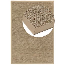 Teppich Dekowe "Basic S2 Multi", beige (natur), B:240cm H:10mm L:340cm, Kunstfaser, Teppiche, Teppich, meliert, Sisaloptik, mit Bord&uuml;re, In- und Outdoor geeignet