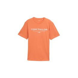 Tom Tailor T-Shirt Herren Größe S koralle / weiß