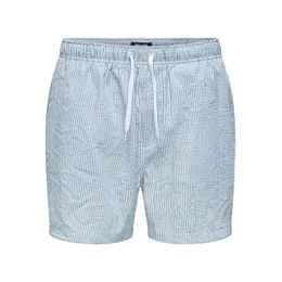 Only & Sons Only & Sons Badeshorts 'ONSTed' Herren Größe XL taubenblau / weiß