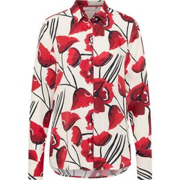 Eterna Bluse Damen Größe 7XL creme / rot / schwarz