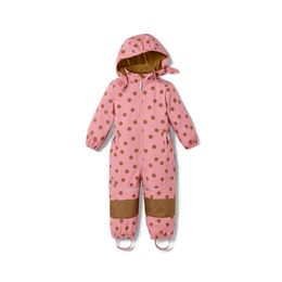 Tchibo - Softshell-Einteiler - Mädchen - Gr. 98/104 - rosa/gepunktet