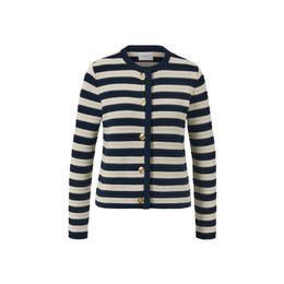 Tchibo - Cardigan aus Strukturstrick - Damen - Gr. 40 - dunkelblau/gestreift