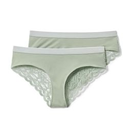 Tchibo - 2 Brazilslips - Damen - Gr. L - grün