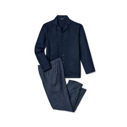 Tchibo - Flanell-Pyjama - Herren - Gr. XL - dunkelblau/gestreift